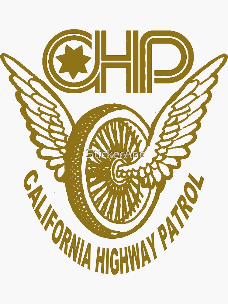 "California Highway Patrol; CHP; USA;" Sticker for Sale by StickerApe ...