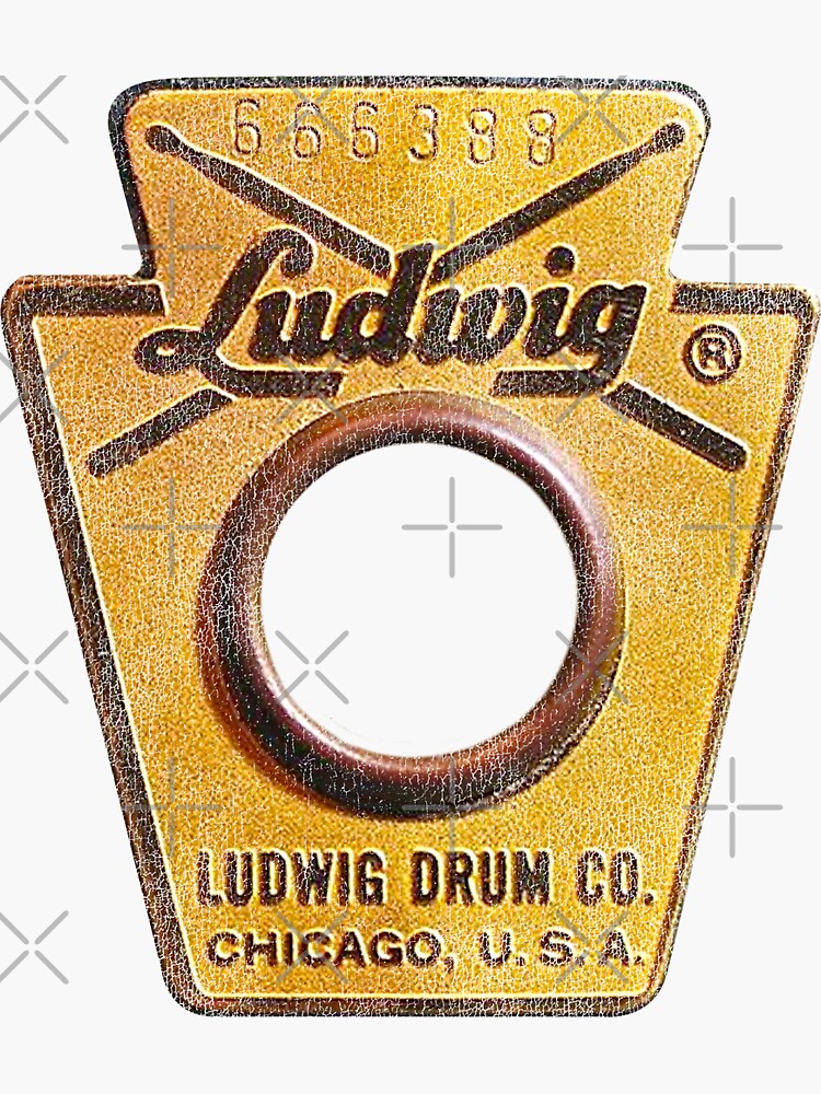 "Ludwig Badge Worn" Sticker for Sale by alhern67 | Redbubble
