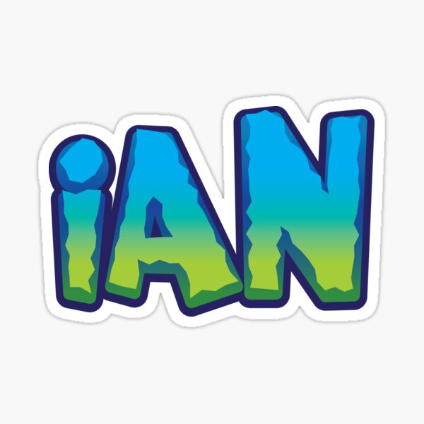 "Ian" Sticker for Sale by hamsters | Redbubble