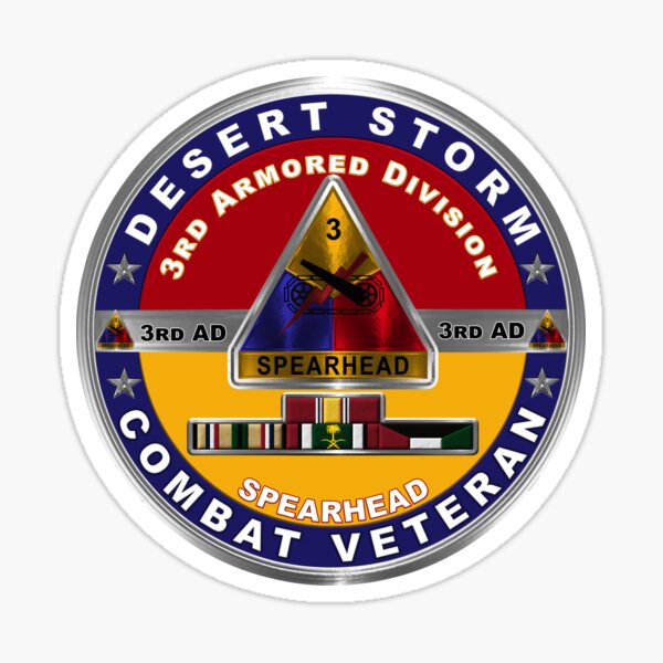 "3rd Armored Division Desert Storm" Sticker for Sale by SoldierAlways | Redbubble