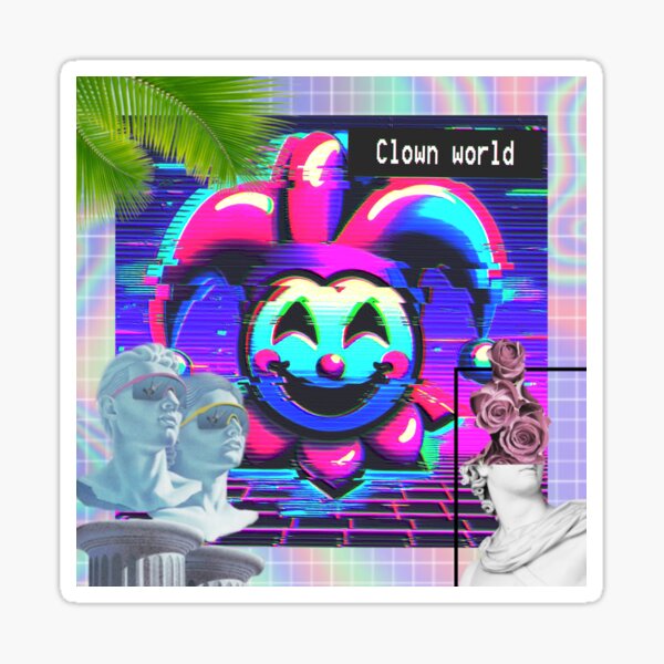 "clown world" Sticker for Sale by Bepis64 | Redbubble