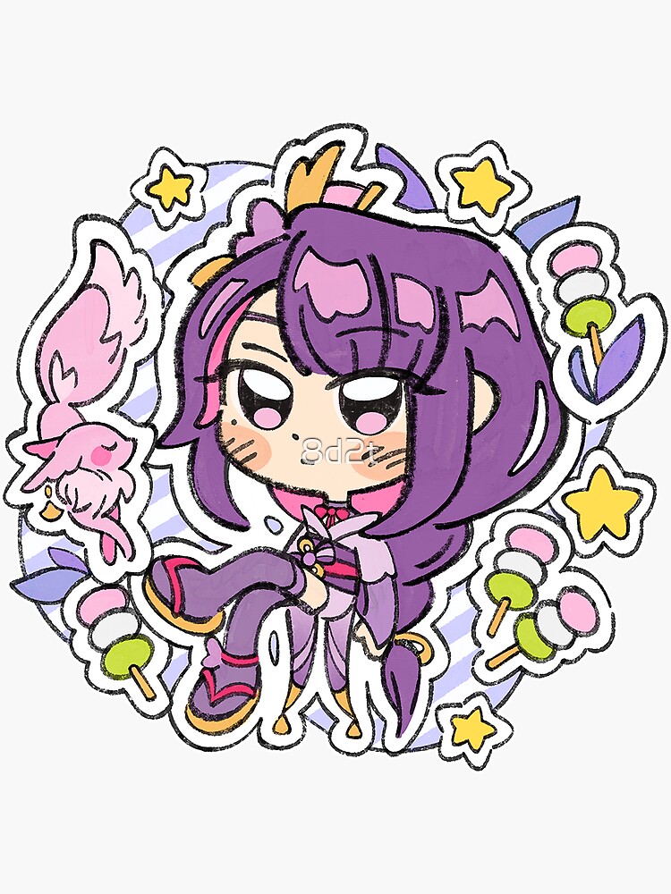 "Raiden and Yae Miko Fox Sticker | Genshin Impact " Sticker for Sale by ...