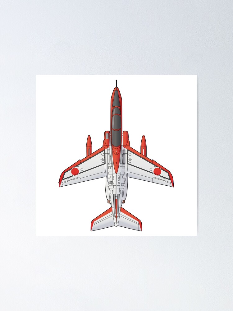 "JASDF T-4 RED DOLPHIN Jet Trainer Aircraft HD 4C Illustration" Poster for Sale by MIL-ART-JPN ...