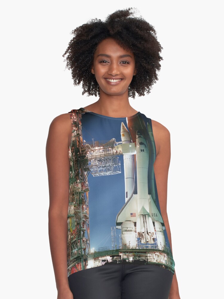 "NASA Space Shuttle Columbia Ready for Historic STS-5 Launch 1982" Sticker for Sale by Steven ...