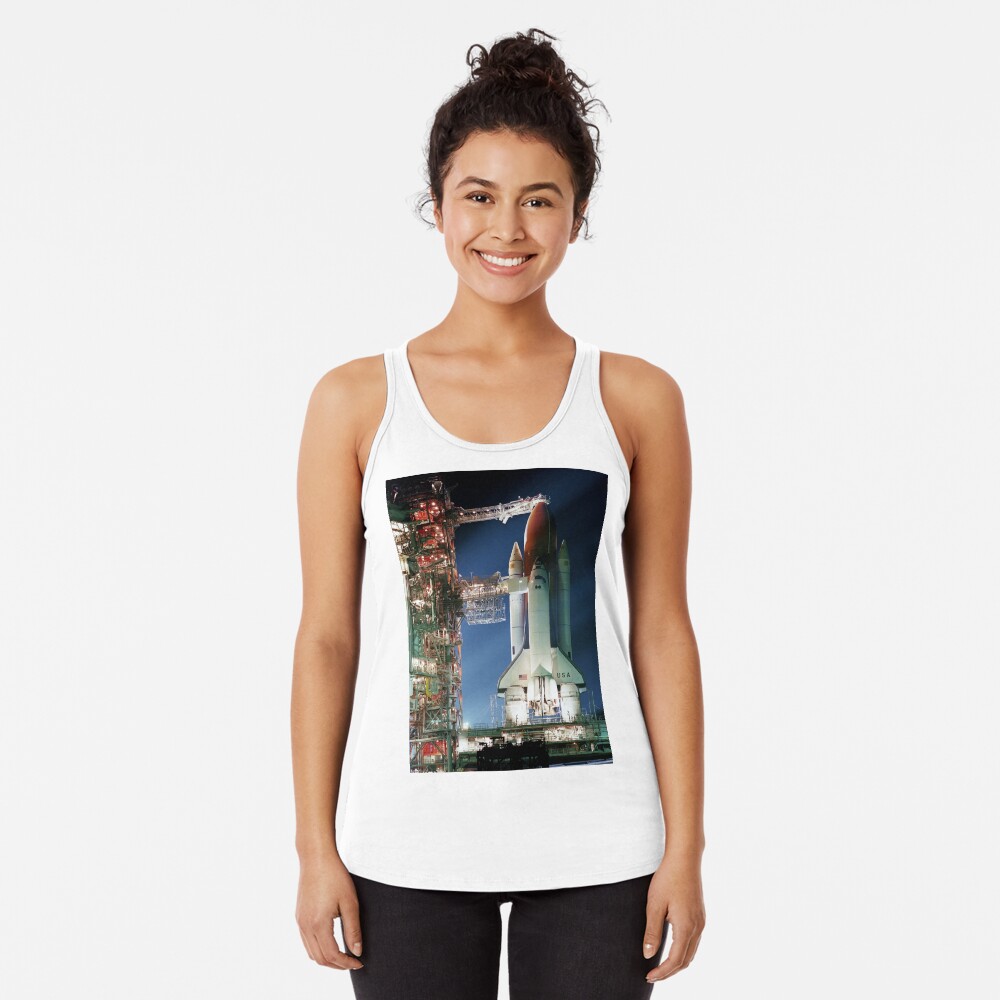 "NASA Space Shuttle Columbia Ready for Historic STS-5 Launch 1982" Sticker for Sale by Steven ...