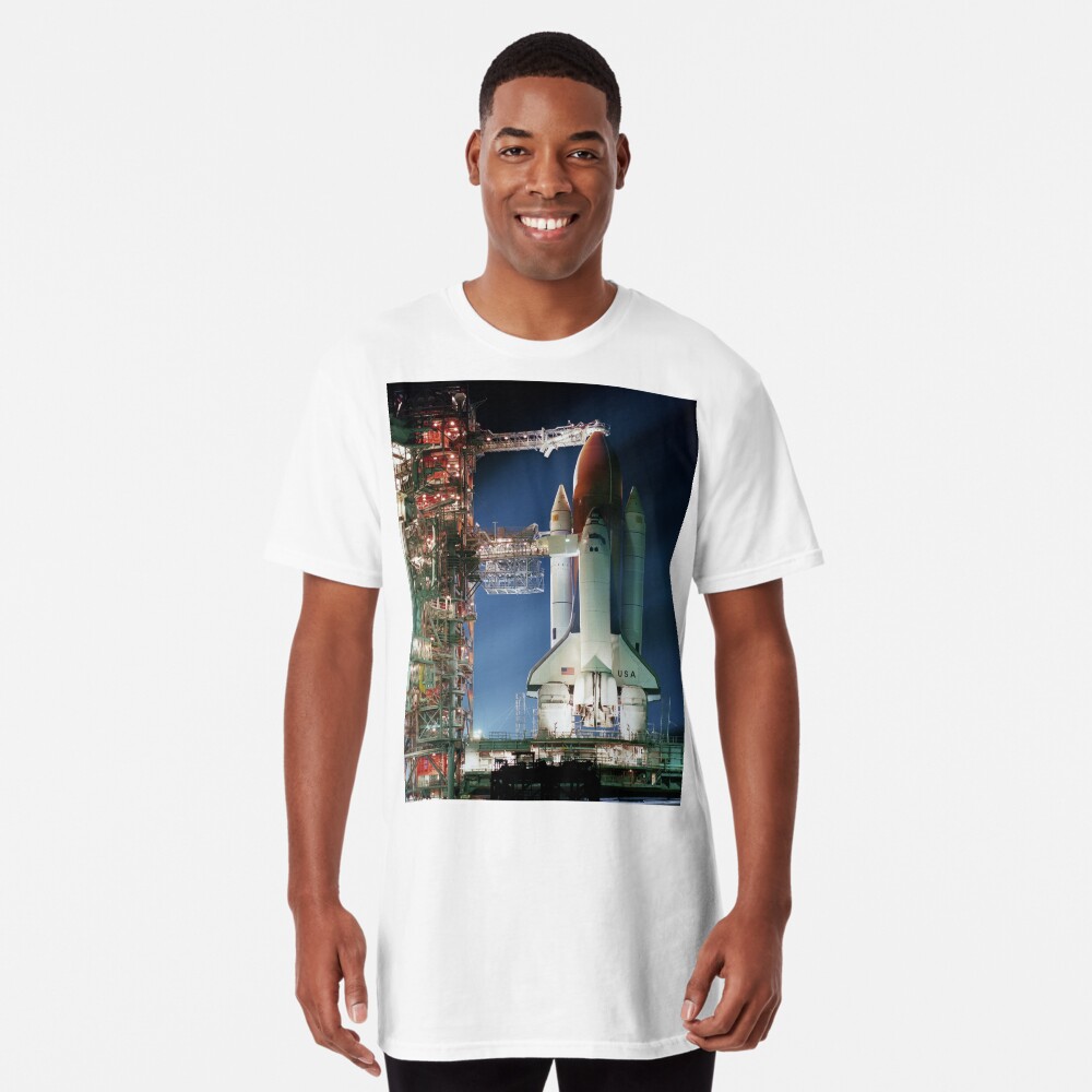 "NASA Space Shuttle Columbia Ready for Historic STS-5 Launch 1982" Sticker for Sale by Steven ...