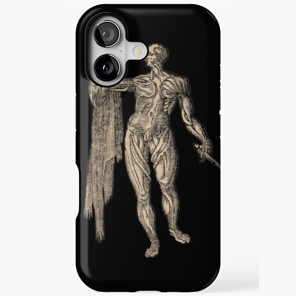 "Flayed Man Vintage Anatomy Illustration " Sticker for Sale by ...