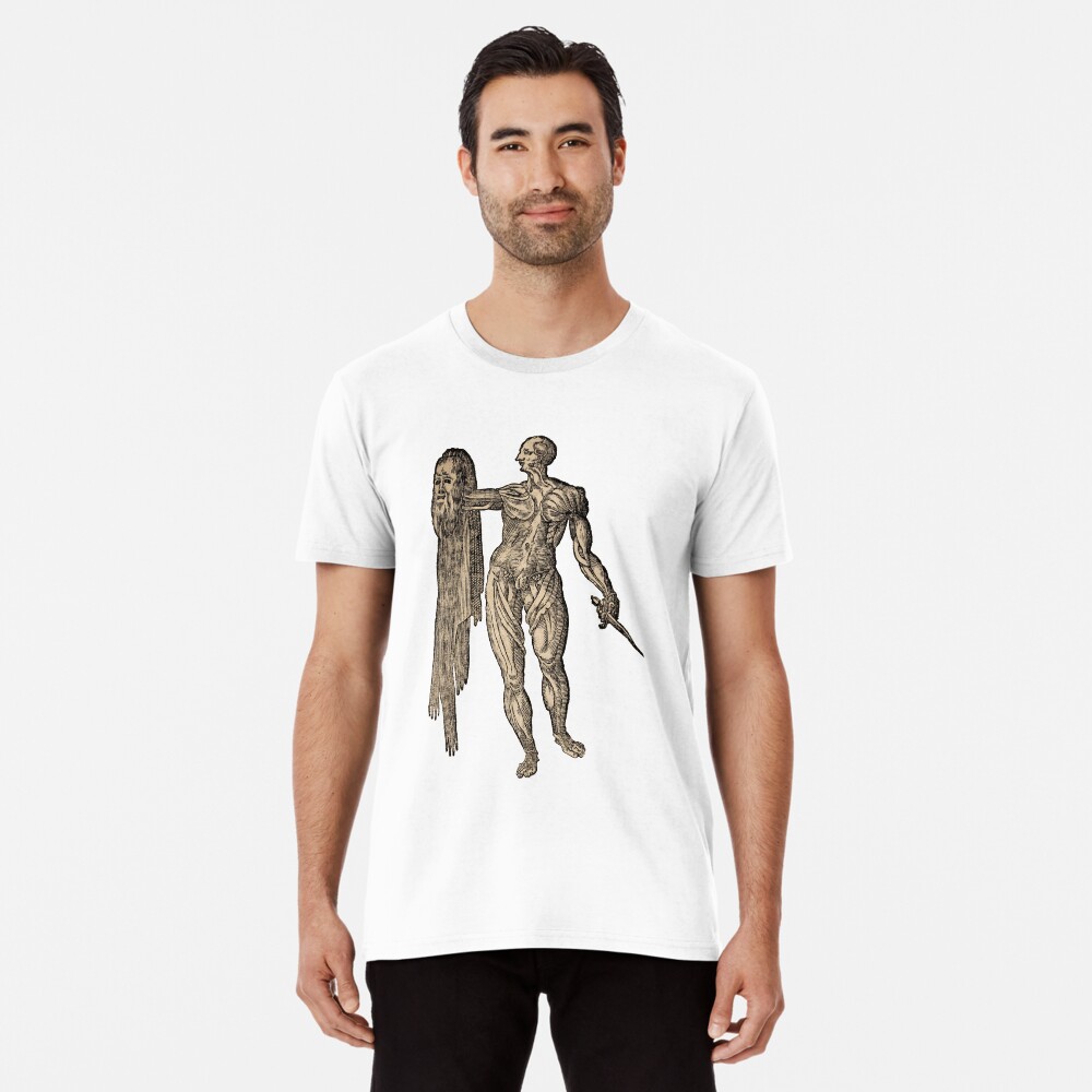 "Flayed Man Vintage Anatomy Illustration " Sticker for Sale by ...