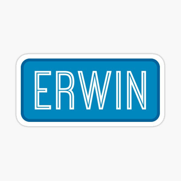 Nama Erwin Logo Erwin Name Stickers For Sale | Redbubble