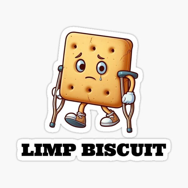 "Limp Biscuit" Sticker for Sale by habalab | Redbubble