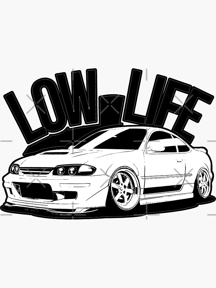 "Low Life Stance Car Art" Sticker for Sale by piotrekloraj | Redbubble