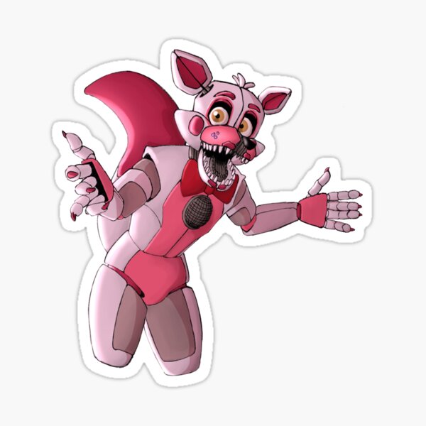 "Funtime Foxys Final Bow" Sticker for Sale by DogIsShark | Redbubble