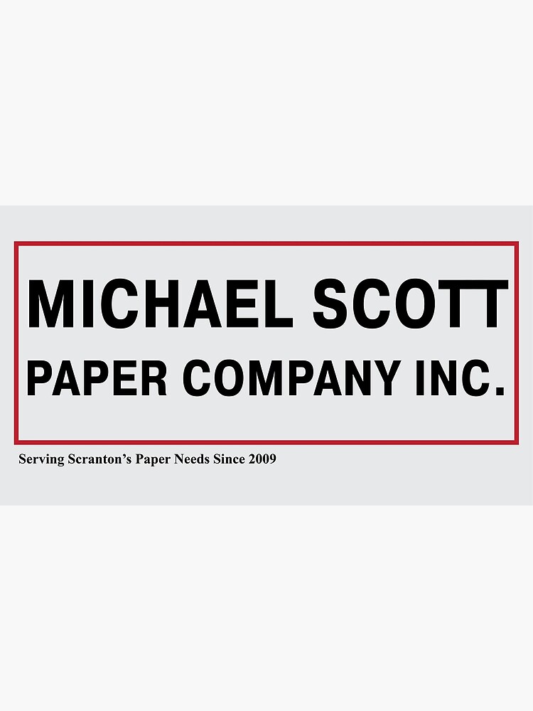 "Michael Scott Paper Company" Metal Print for Sale by ChloeFortin15 ...