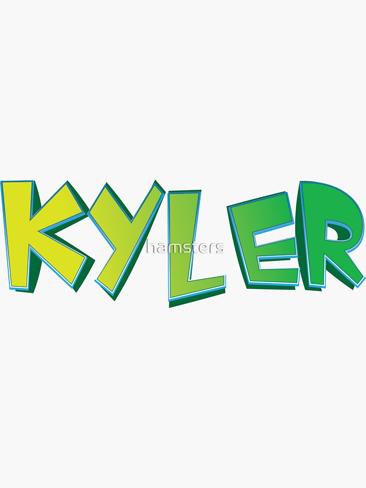 "Kyler" Sticker for Sale by hamsters | Redbubble