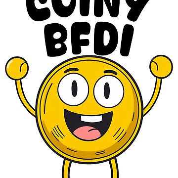 "Coiny BFDI, BFDIA, BFB X, Cartoon Funny" Sticker for Sale by ...