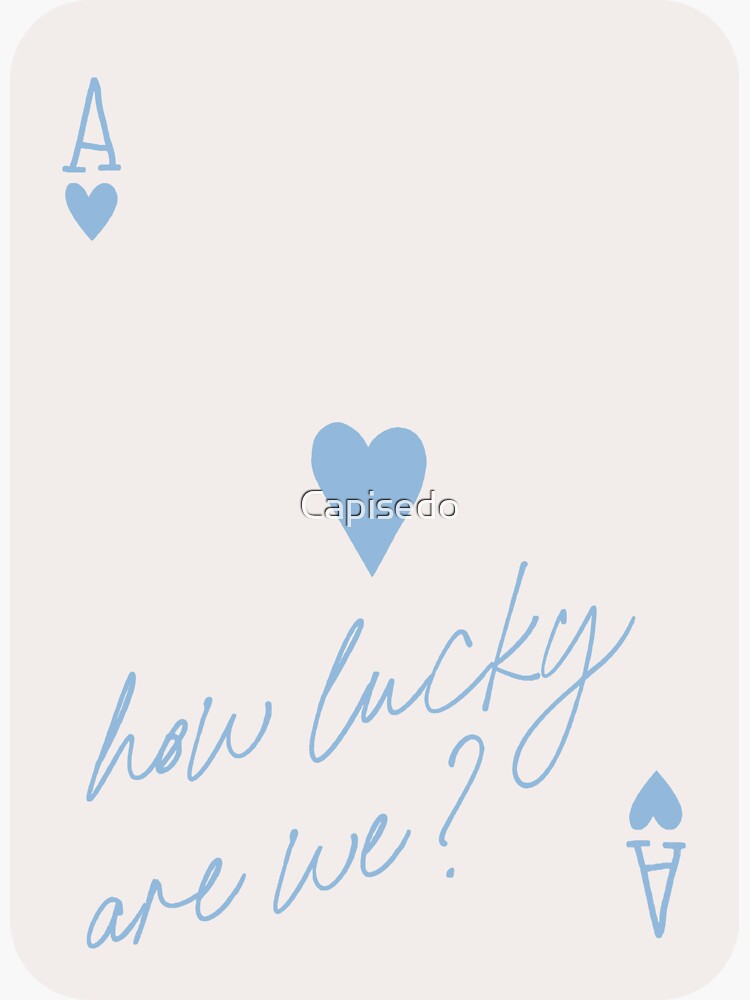 "Retro Ace Playing Card - Blue T.r.e.n.d.y Wall Art" Sticker for Sale ...