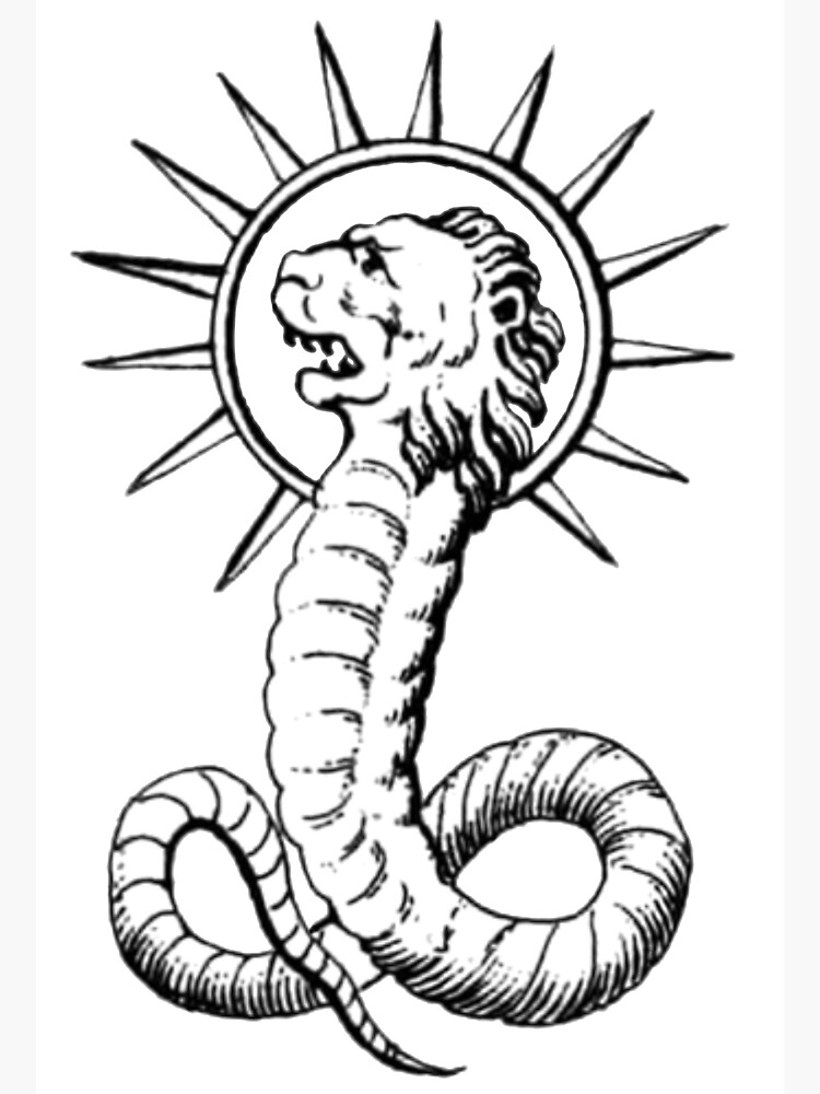 "Yaldabaoth Illustration, Esoteric Symbol Illustration " Poster for ...