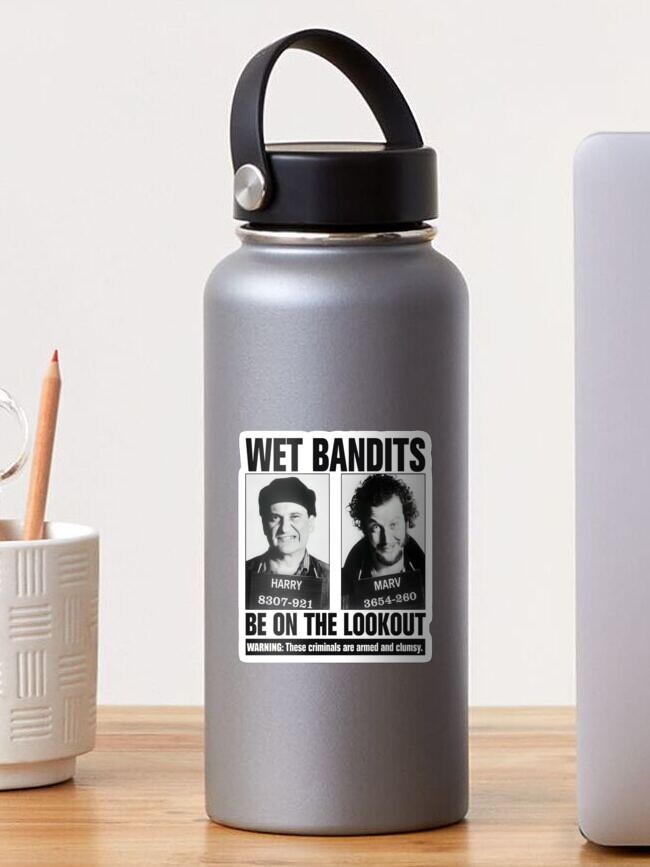 "Wet Bandits Home Alone Funny Christmas Movie" Sticker for Sale by ...