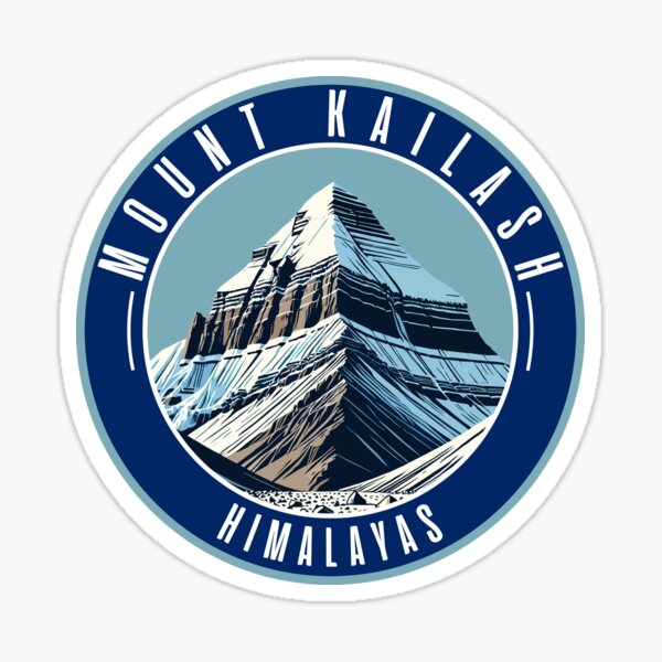 "Mount Kailash Himalayas Vector Style" Sticker for Sale by MaateoDesign ...