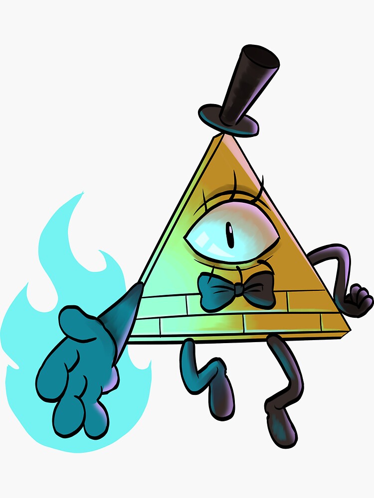 "Handshake- Bill Cipher" Sticker for Sale by Velichorus | Redbubble