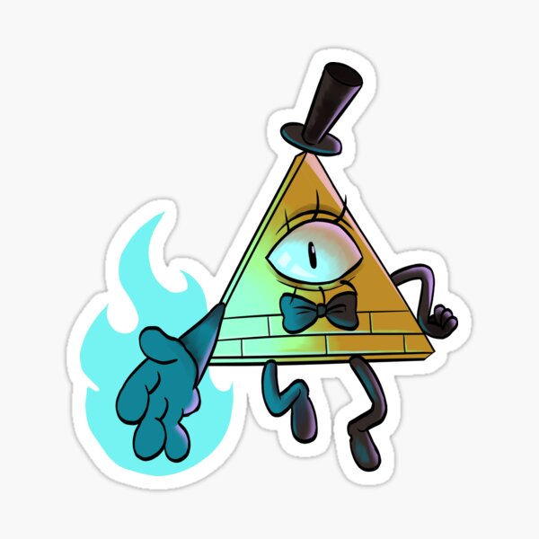 "Handshake- Bill Cipher" Sticker for Sale by Velichorus | Redbubble
