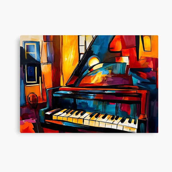 Vibrant Piano Art Canvas Prints for Sale | Redbubble