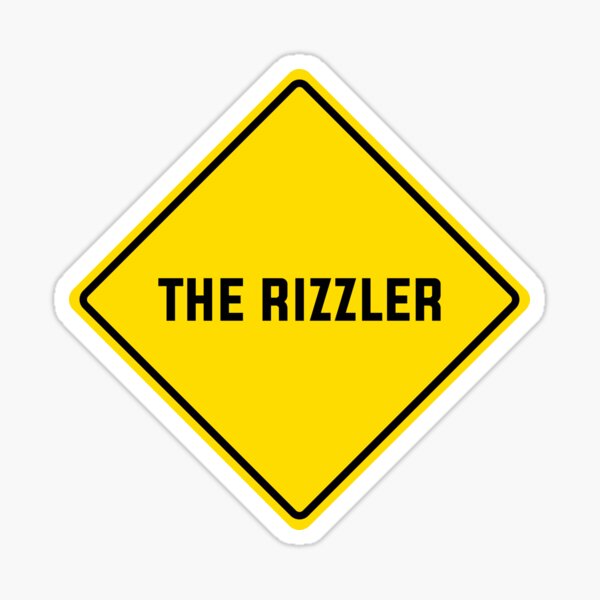 "the rizzler " Sticker for Sale by Emillio Lynch | Redbubble