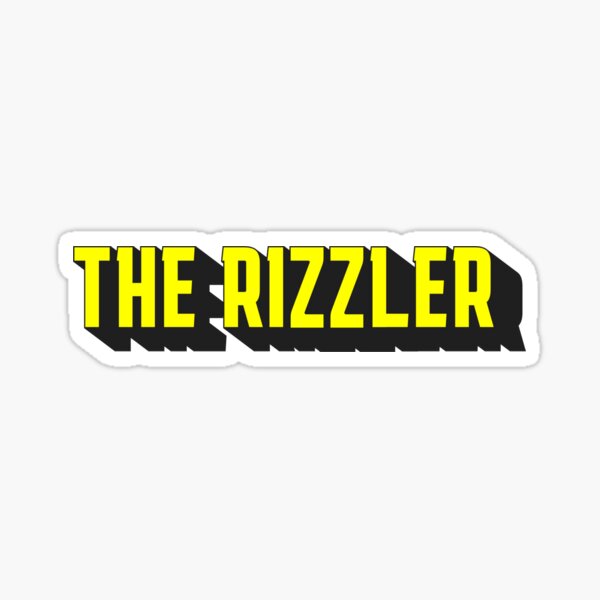 "the rizzler " Sticker for Sale by Emillio Lynch | Redbubble