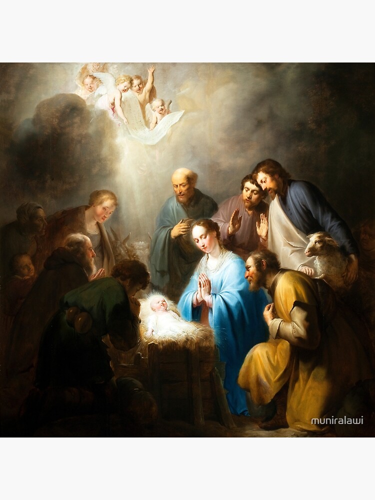 "Nativity Gathering" Poster by muniralawi | Redbubble