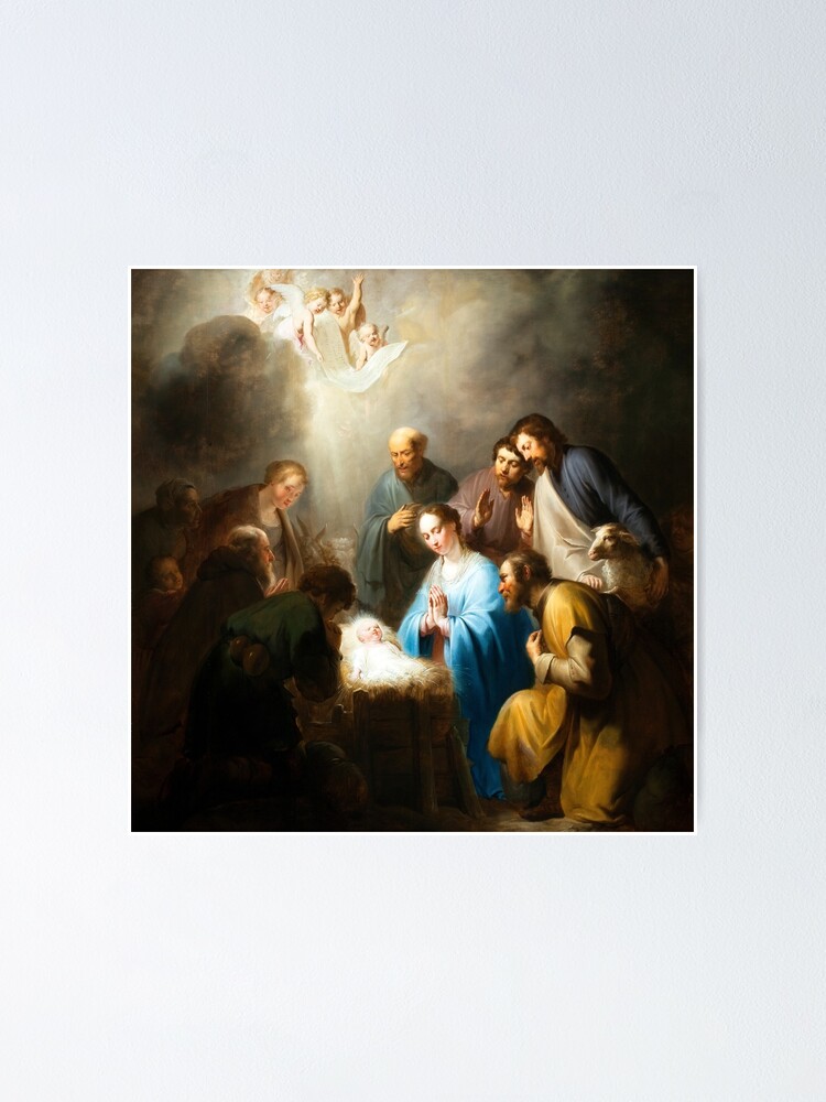 "Nativity Gathering" Poster by muniralawi | Redbubble