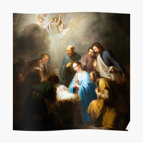 "Nativity Gathering" Poster by muniralawi | Redbubble
