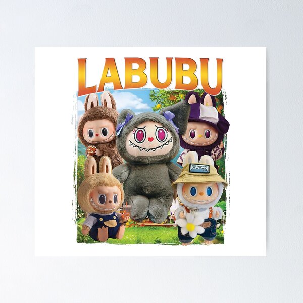 "Meme Vintage Labubu The Monsters Funny Labubu Cute" Poster for Sale by ...
