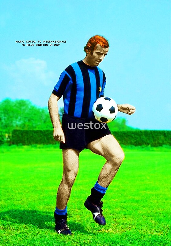 "MARIO CORSO INTER LEGENDARY FOOTBALL STAR CALCIO ITALIA ITALY SUPER ...