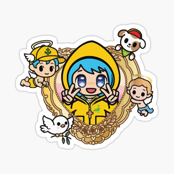 "Luce - The Vatican Mascot" Sticker for Sale by 200ug | Redbubble
