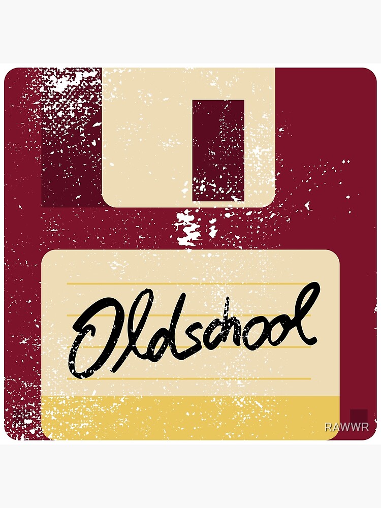 "Old School Floppy Disk" Poster by RAWWR | Redbubble