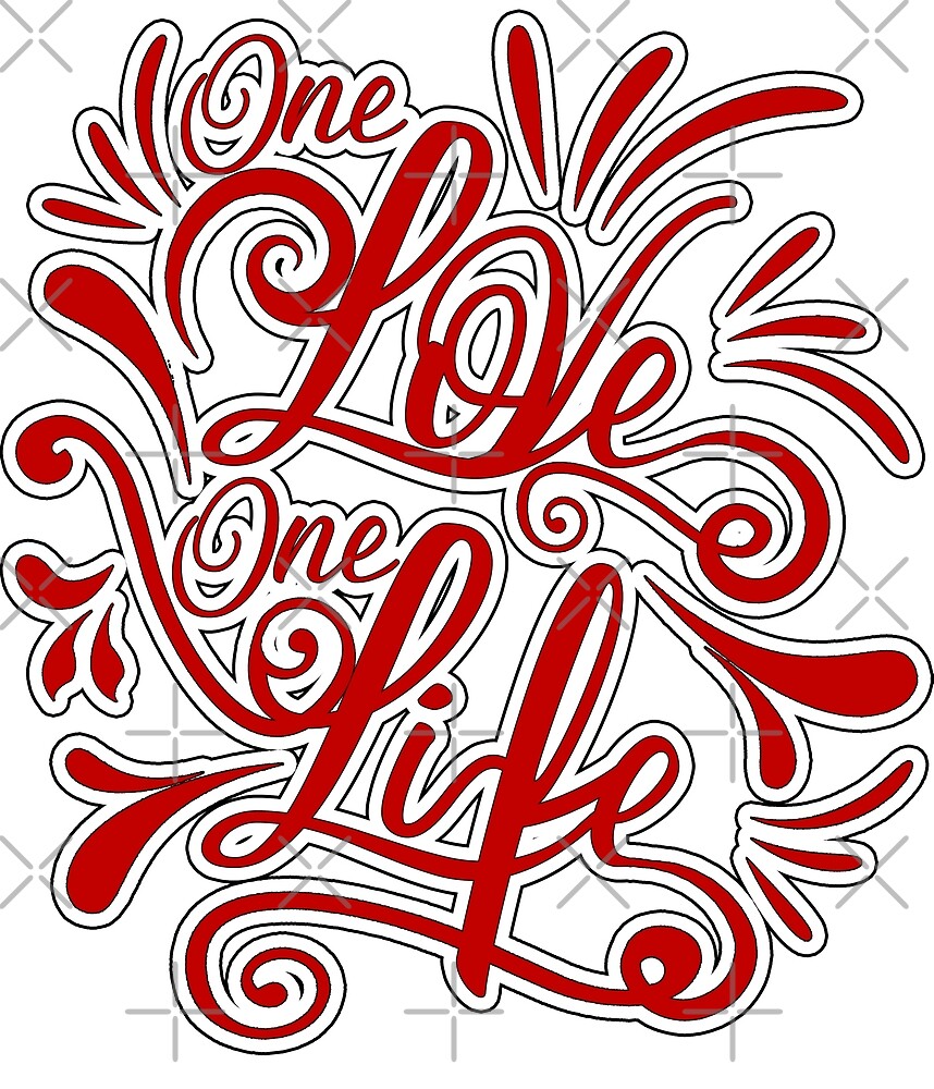 "u2 one love one life red" by clad63 | Redbubble