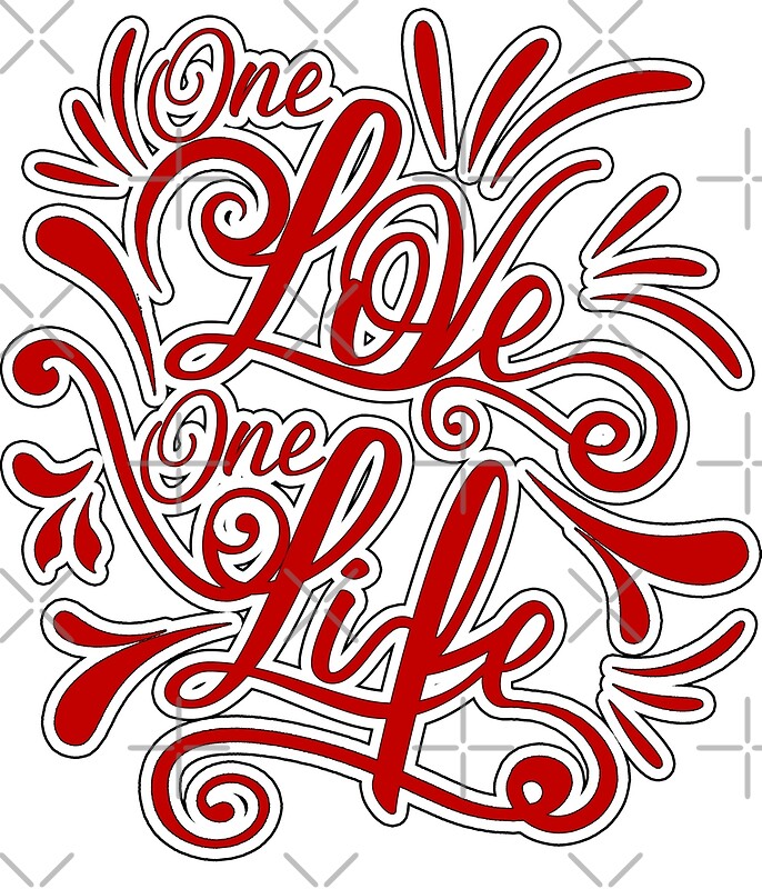 "u2 one love one life red" by clad63 | Redbubble