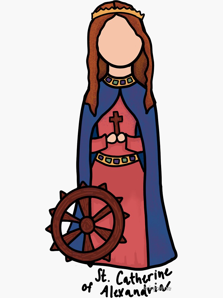 "St. Catherine of Alexandria" Sticker for Sale by erinjolene | Redbubble