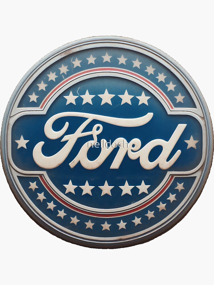 "Vintage Ford Logo " Sticker for Sale by neildoch | Redbubble