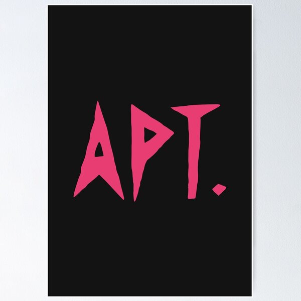 "APT Font Rose Bruno Mars" Poster for Sale by AstroAppa | Redbubble