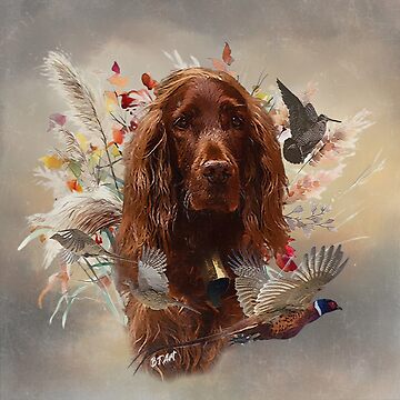 "Irish Setter (Red Setter) Art" Art Print for Sale by TammyHunterArt ...