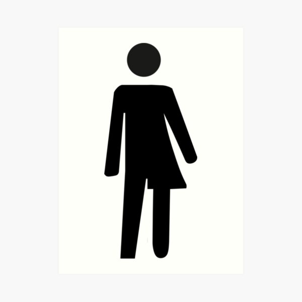 "Transgender Toilet Sign Bathroom" Art Print for Sale by sweetsixty ...