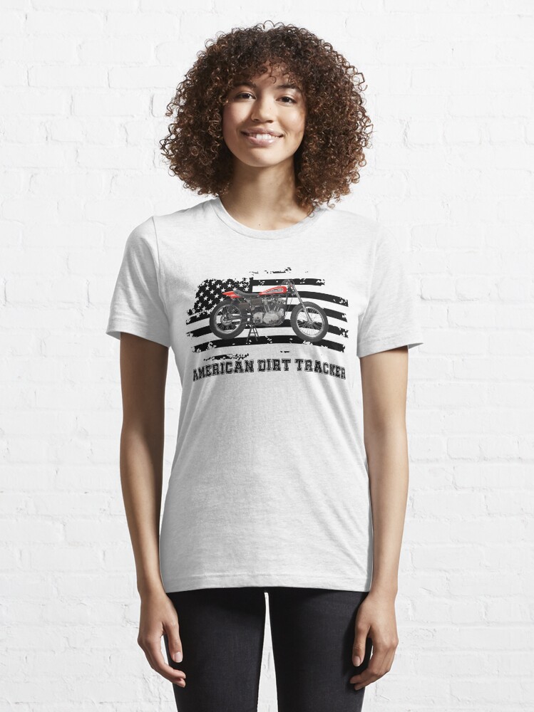 "American Dirt Tracker Flat Track Racer Dirt Track Racer" T-shirt for ...