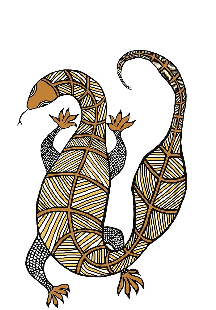 "Goanna 8" by Ivosart | Redbubble
