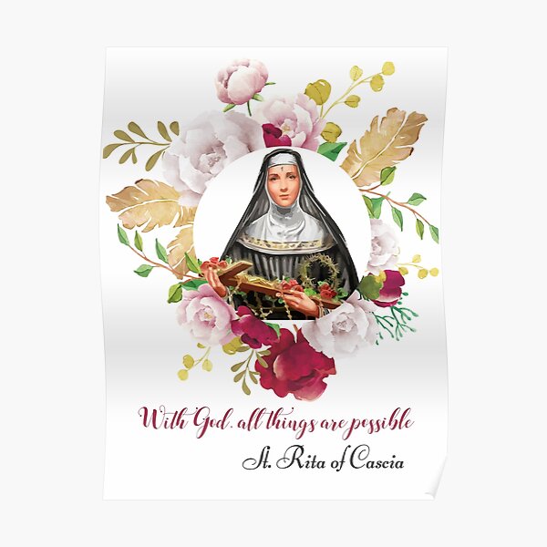 "St. Rita of Cascia / Catholic Quotes - With God all things are ...