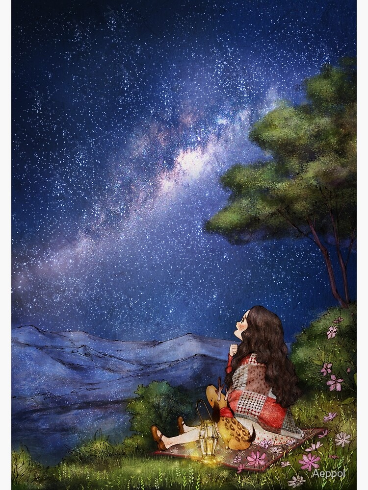 "Watching Stars" Canvas Print for Sale by Aeppol | Redbubble