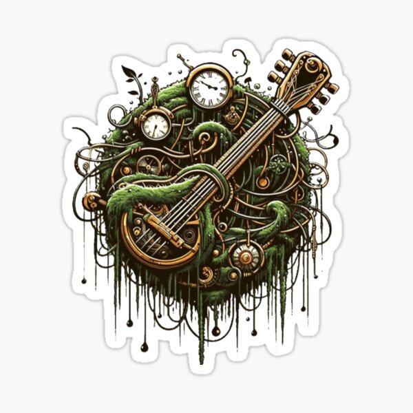 "Mossy instrument" Sticker for Sale by MossyStrings | Redbubble