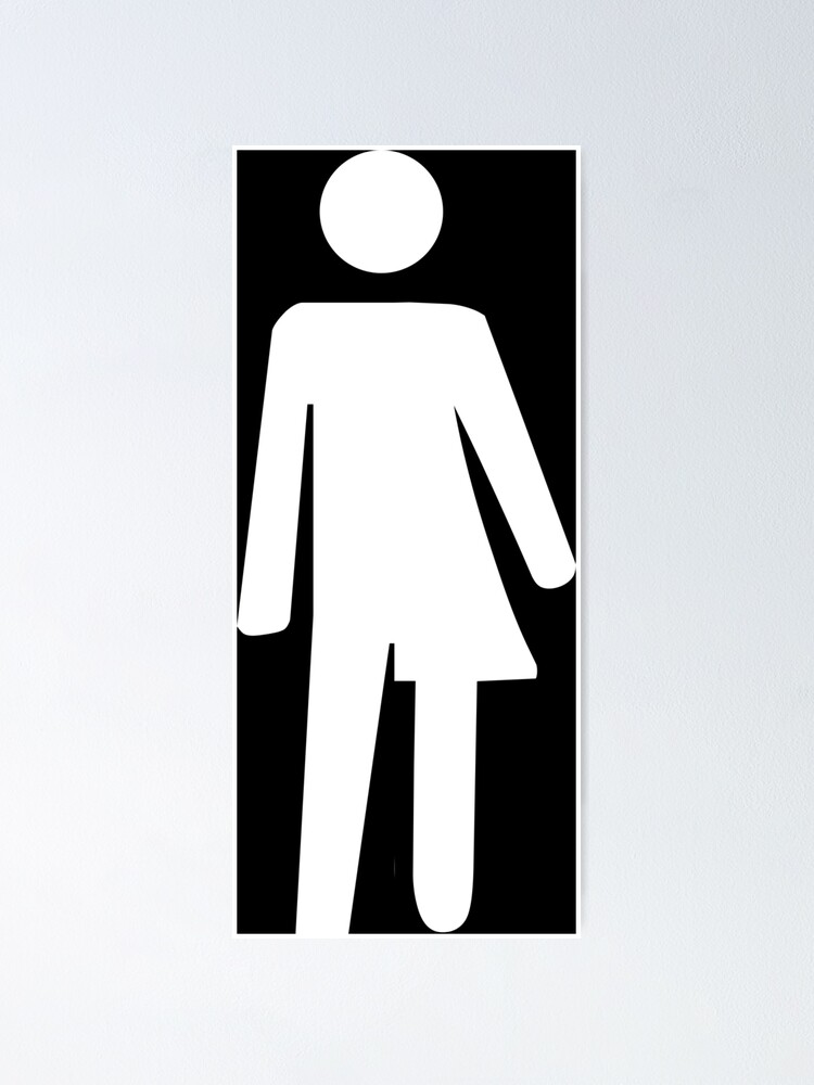 "Transgender Toilet Sign Bathroom" Poster by sweetsixty | Redbubble