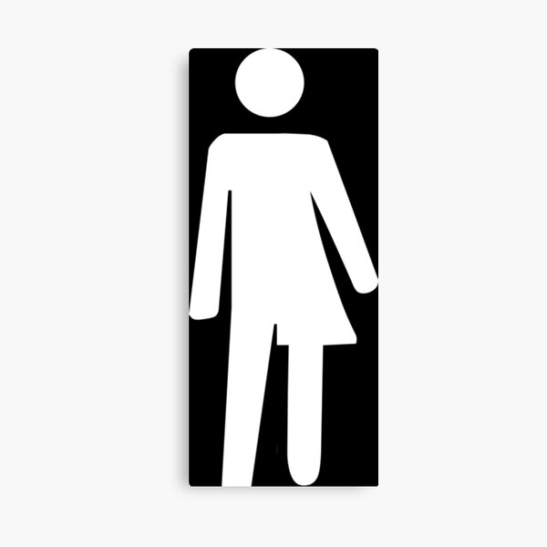 "Transgender Toilet Sign Bathroom" Canvas Print for Sale by sweetsixty ...