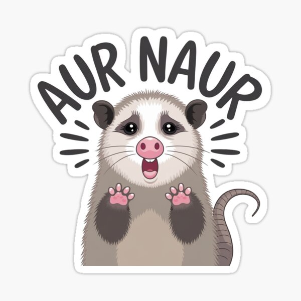 "Aur naur funny bumper sticker" Sticker for Sale by MasnMusg | Redbubble